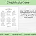 EDITABLE Cleaning Schedule With Checklist by Zone Essential Deep ...