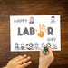 Labor Day Handprint Art and Coloring Page Labor Day Party Games and ...