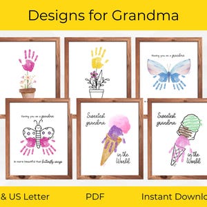 Grandparents Day Handprint Art Templates and Coloring Pages | Birthday ...