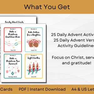 Christian Advent Cards for Kids | Family Advent Activities With ...