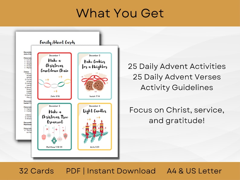 Christian Advent Cards for Kids | Family Advent Activities With ...