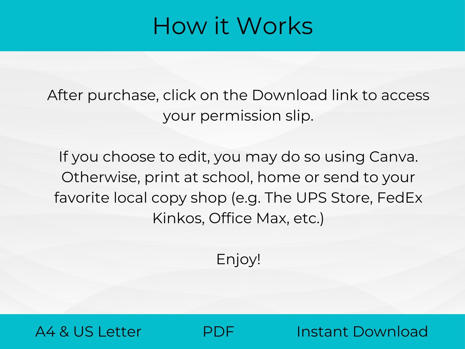 Editable Internet Permission Slip Template for Back to School | A4 & US ...