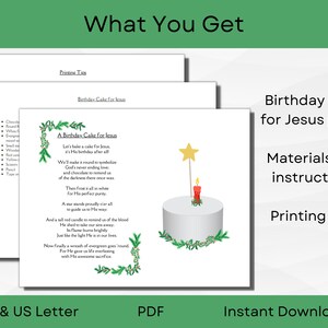Christian Advent Activity for Kids | Christmas Birthday Cake for Jesus ...