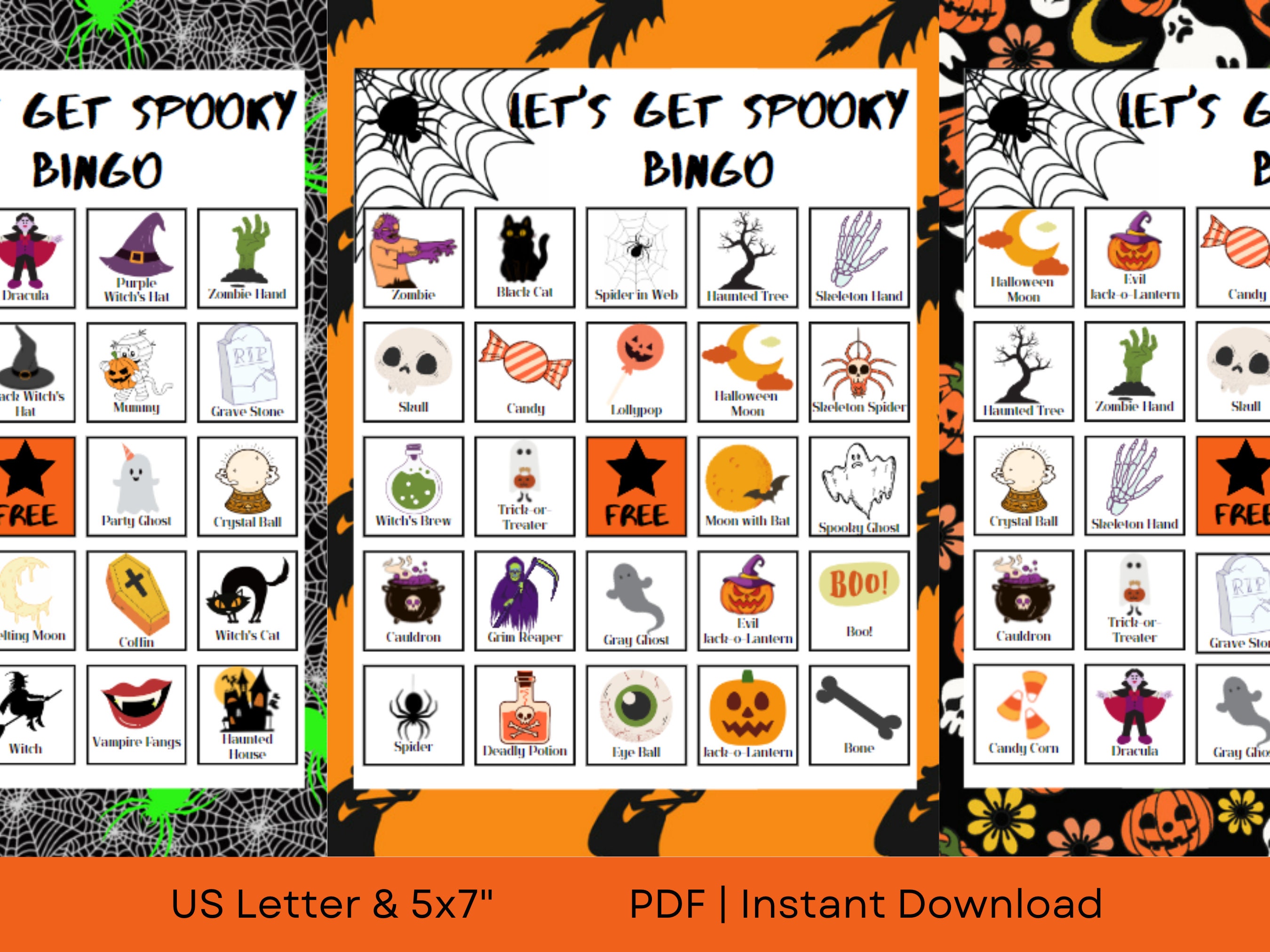Halloween BINGO Printable Halloween Party Game Great for - Etsy