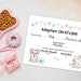 EDITABLE Pet Adoption Certificate for Adoption Pawty, Shelter, Rescue ...