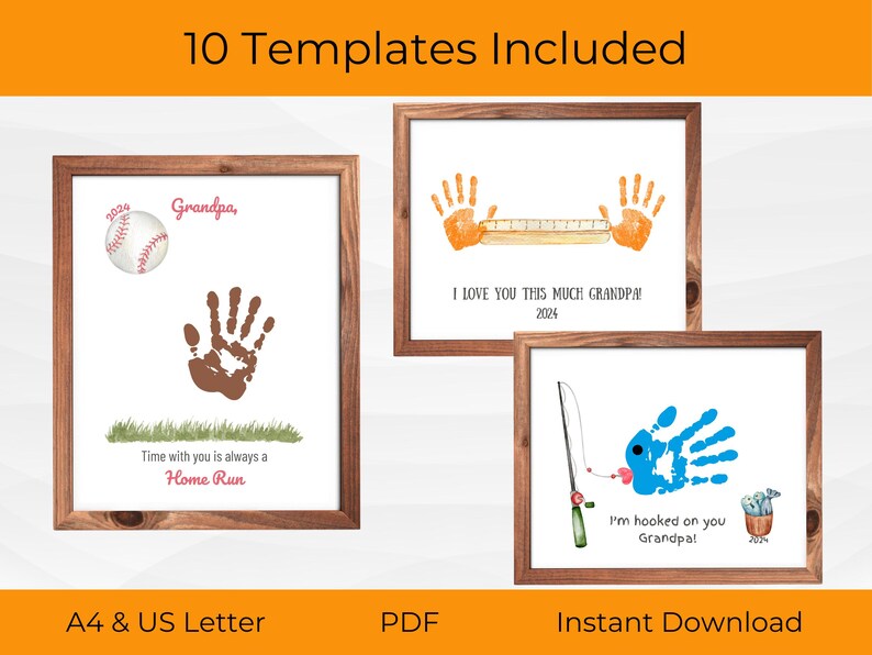 Handprint Art for Grandparents Day | Grandpa's Birthday and Father's ...