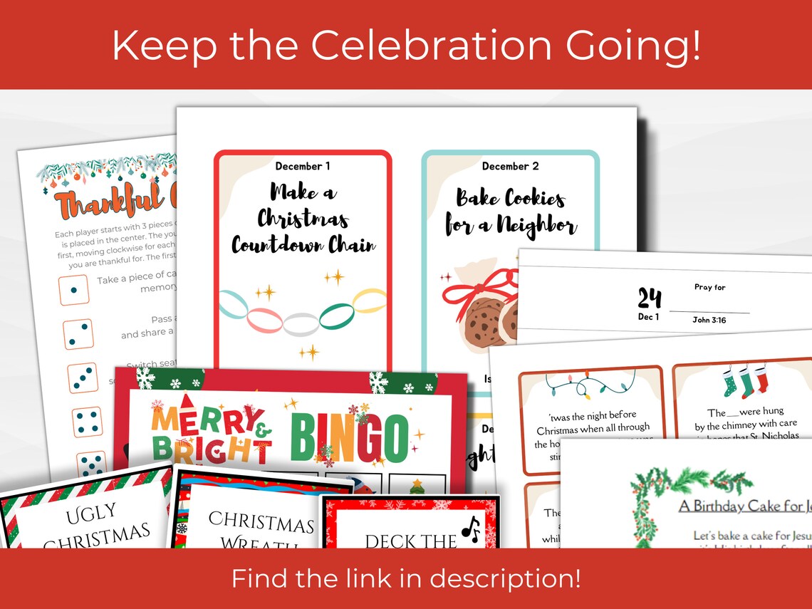 Christmas BINGO Cards | Printable Fun Christmas Games | 15 Cards | A4 ...
