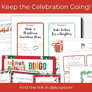 Christmas BINGO Cards | Printable Fun Christmas Games | 15 Cards | A4 ...