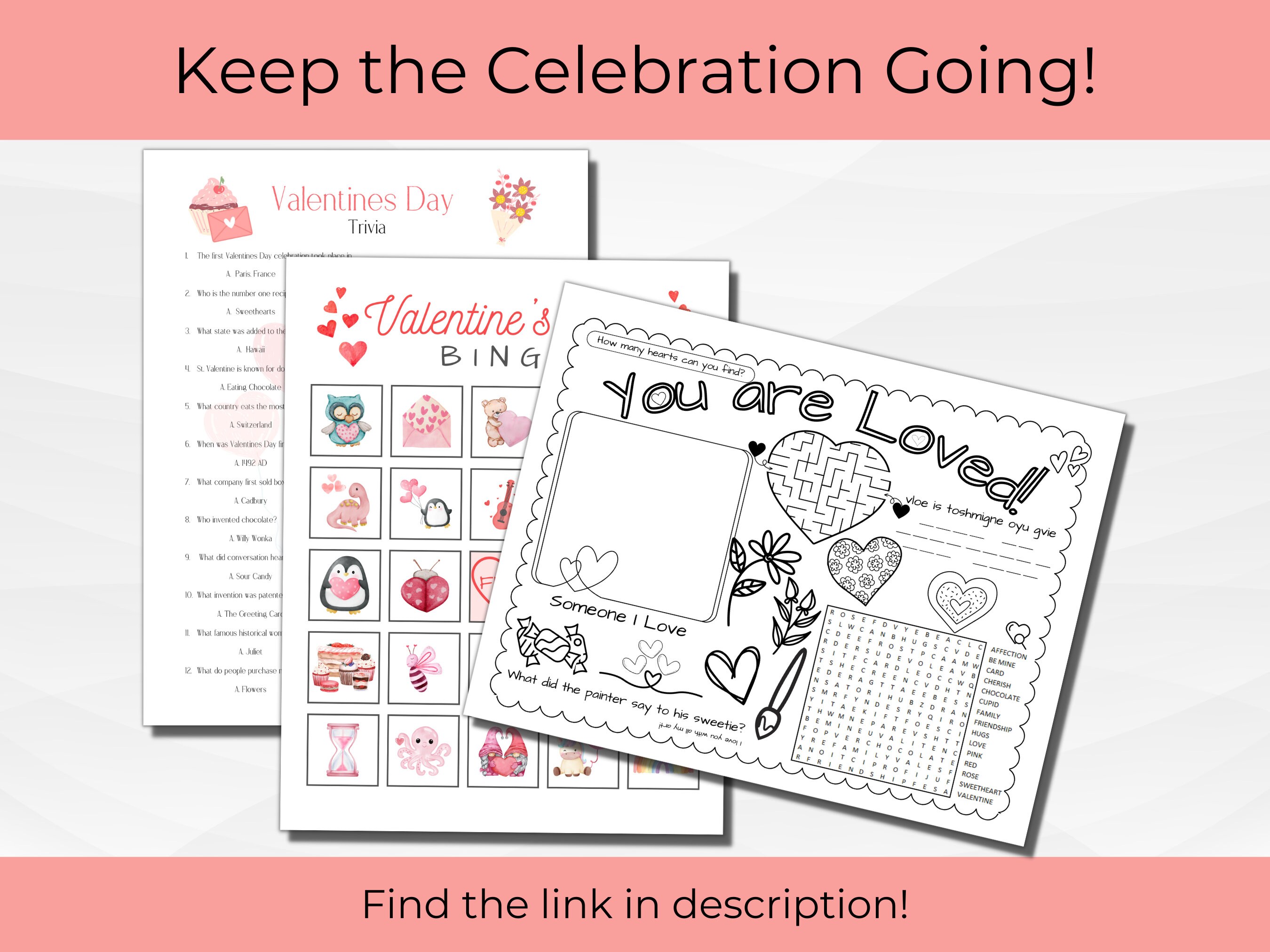 Printable Valentine BINGO | Watercolor Theme for Valentines Day Party ...