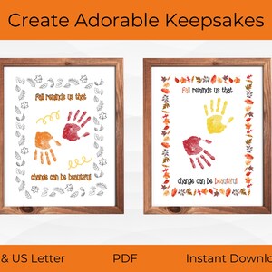 Fall Handprint Art and Coloring Page | Fall Homeschool Activities ...