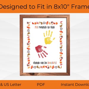 Fall Handprint Art and Coloring Page | Fall Homeschool Activities ...