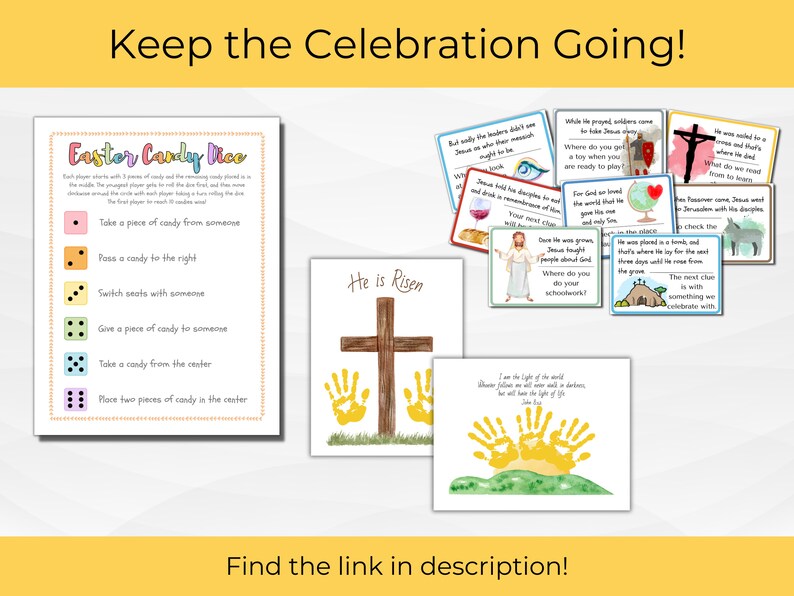 Printable Easter Handprint Craft for Holy Week | Resurrection Craft for ...
