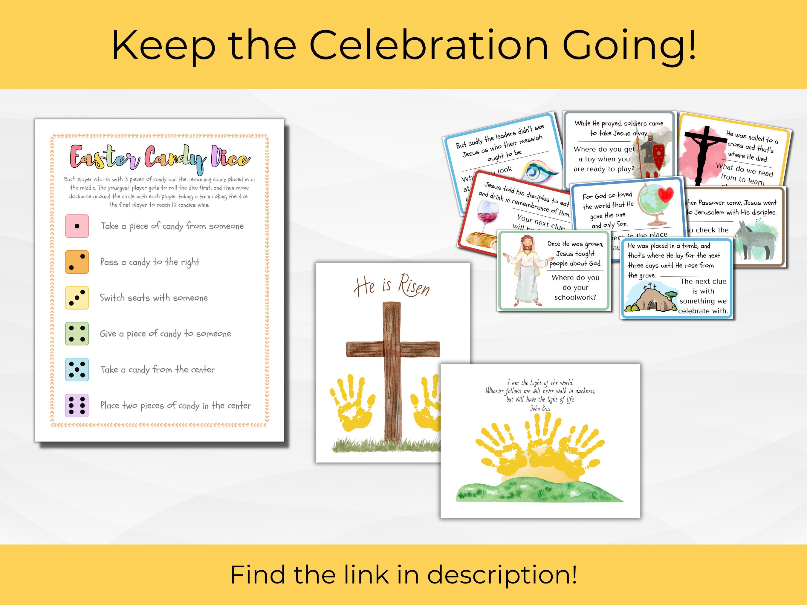 Printable Easter Handprint Craft for Holy Week | Resurrection Craft for ...
