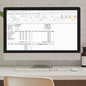Editable High School Transcript Template| Official or Unofficial ...