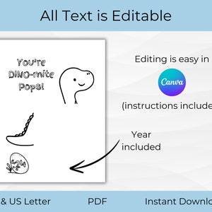 Father's Day Handprint Craft From Kids | Dinosaur Handprint Craft | You ...