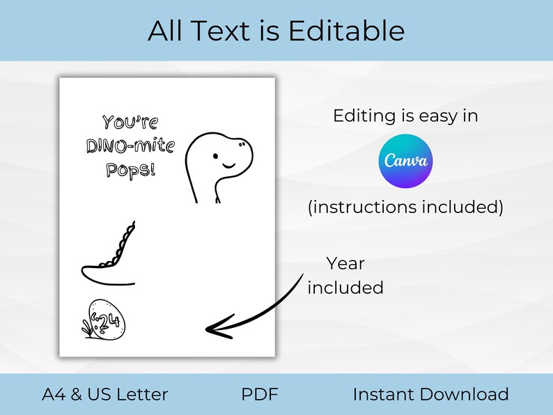 Father's Day Handprint Craft From Kids Dinosaur Handprint Craft You're ...