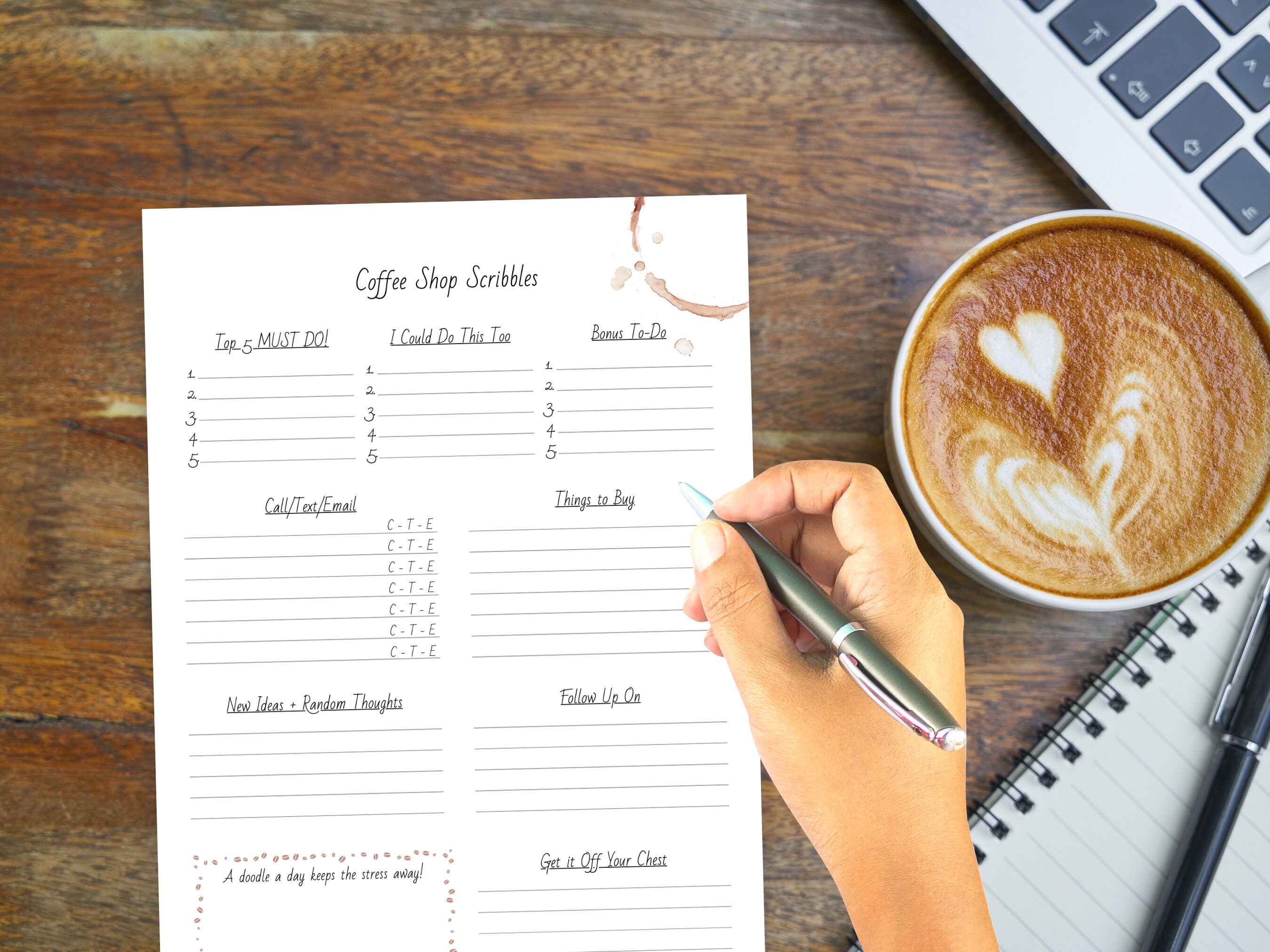 Brain Dump Template | Printable Time Management Tool | to Do List ...