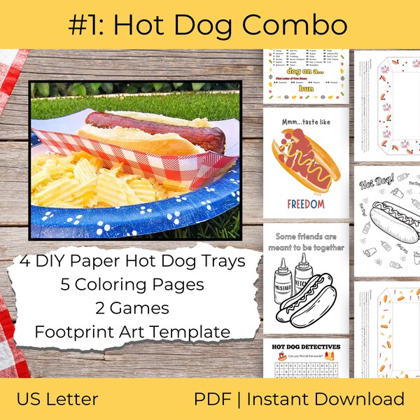 Hot Dog Trays - Etsy