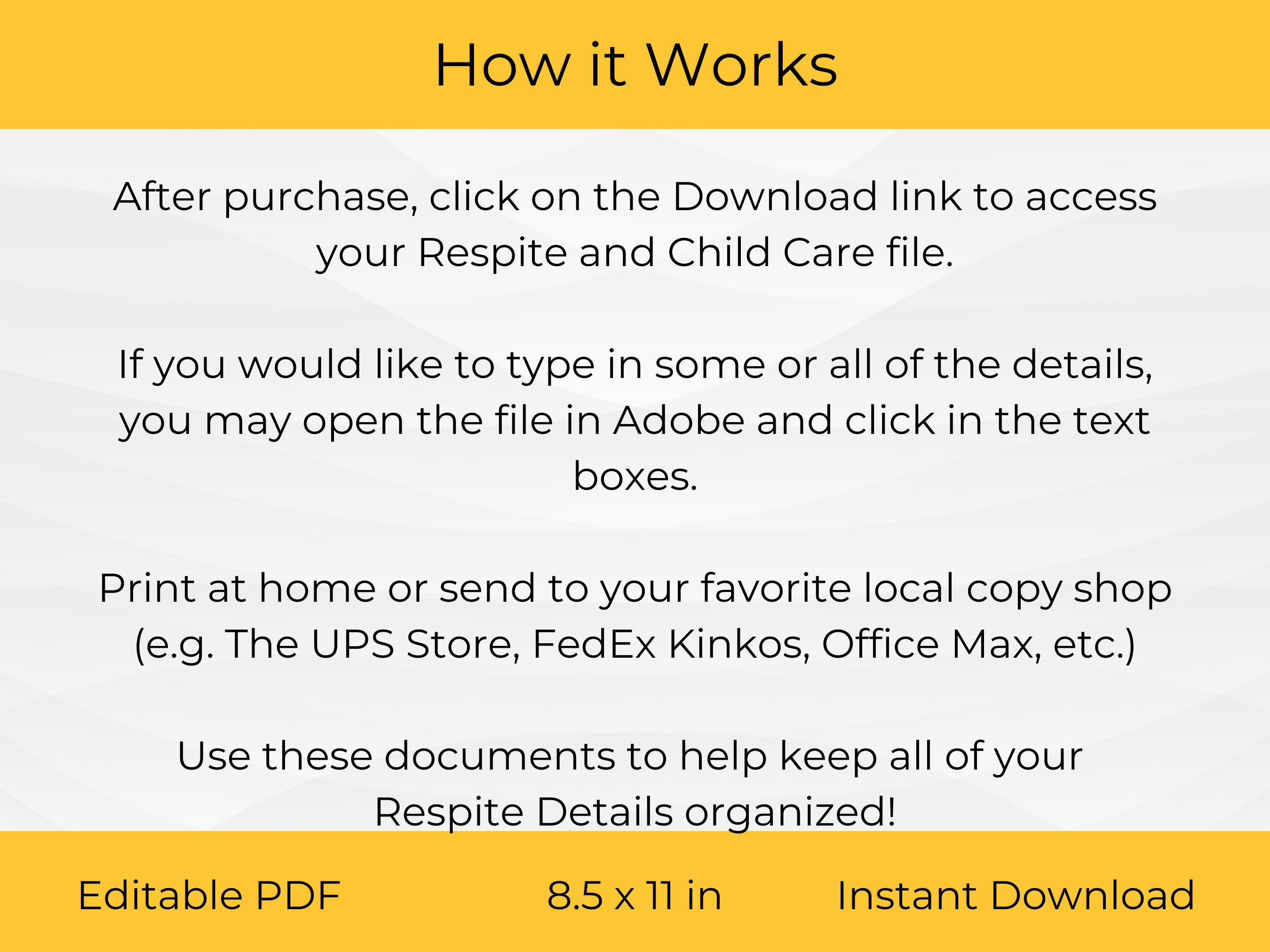 Editable Foster Care Respite and Child Care Bundle | Be the Village ...