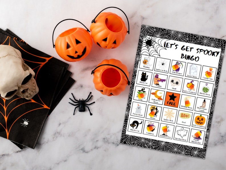 Halloween BINGO Printable Halloween Party Game Great for - Etsy