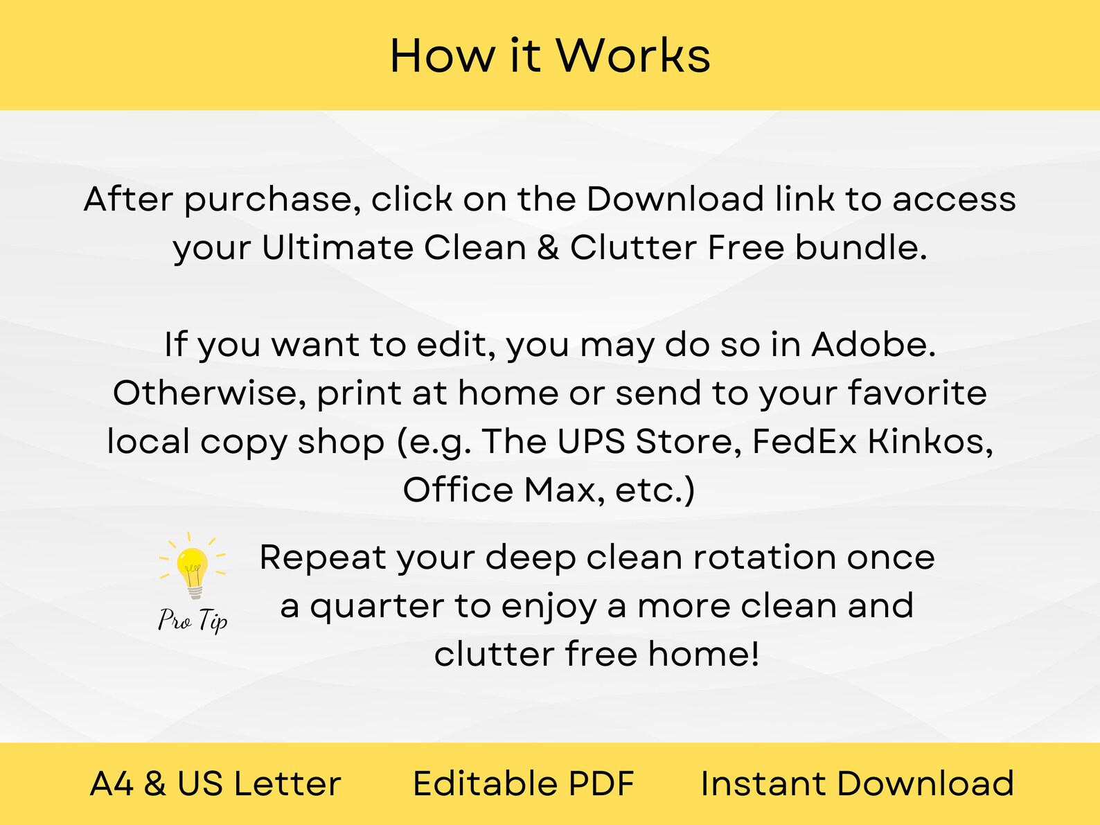 Editable Cleaning Schedule and Declutter Checklist Bundle With Weekly ...