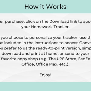 EDITABLE Homework Tracker for Kids | Kids Daily Checklist | Printable ...