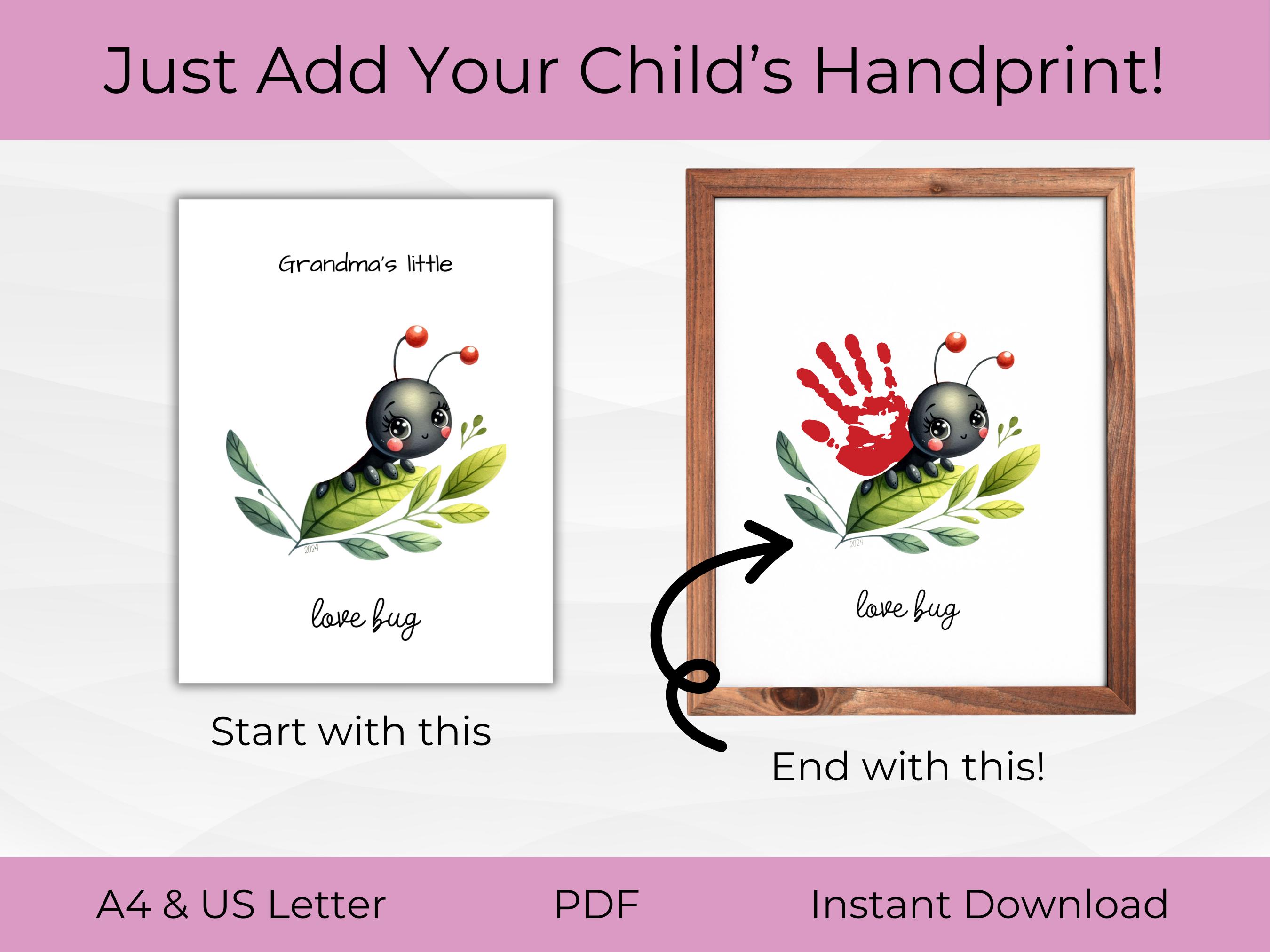 Handprint Art for Grandma | Grand Mother's Day or Birthday ...