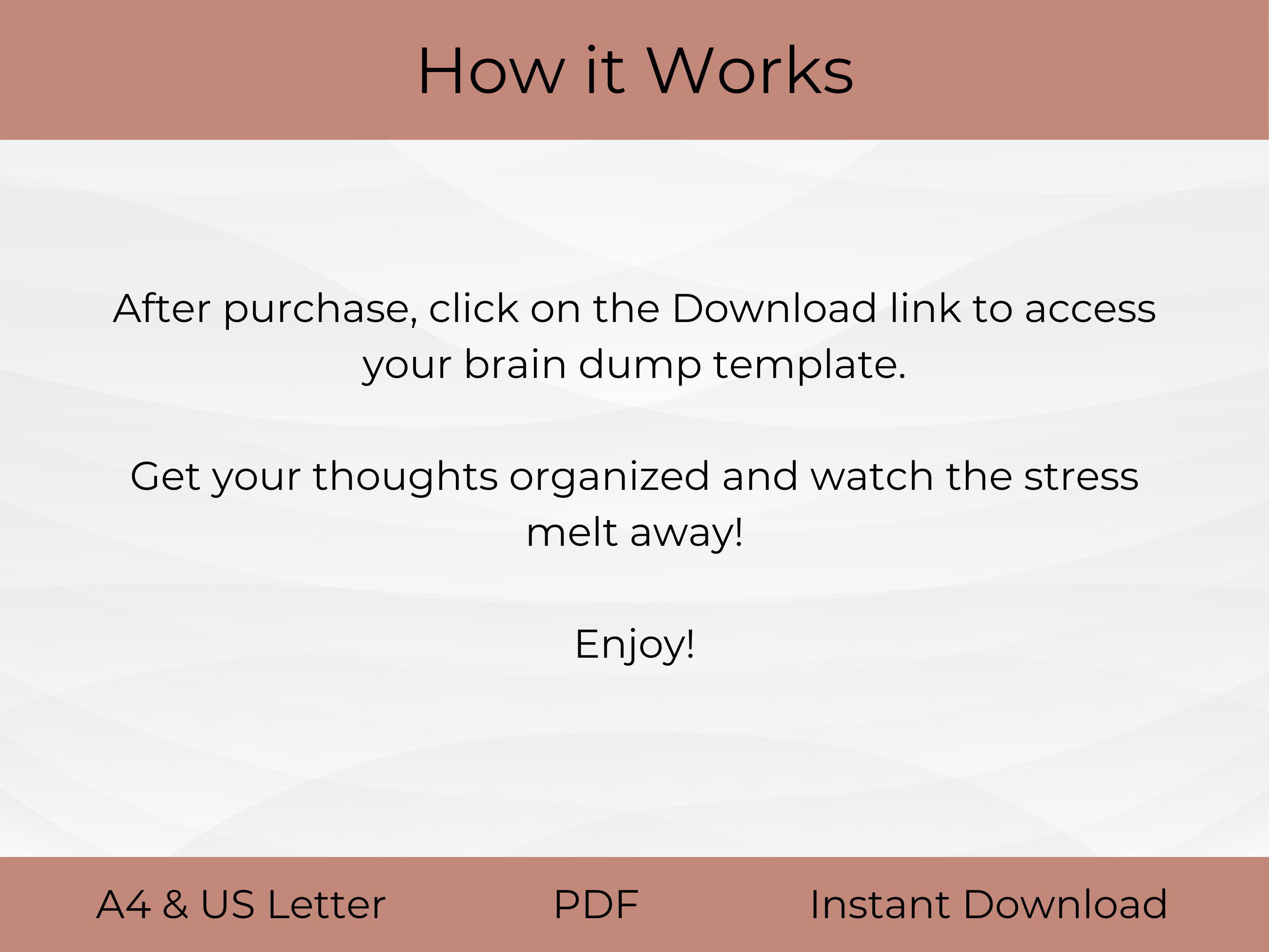 Brain Dump Template Printable Time Management Tool to Do List Tracker ...