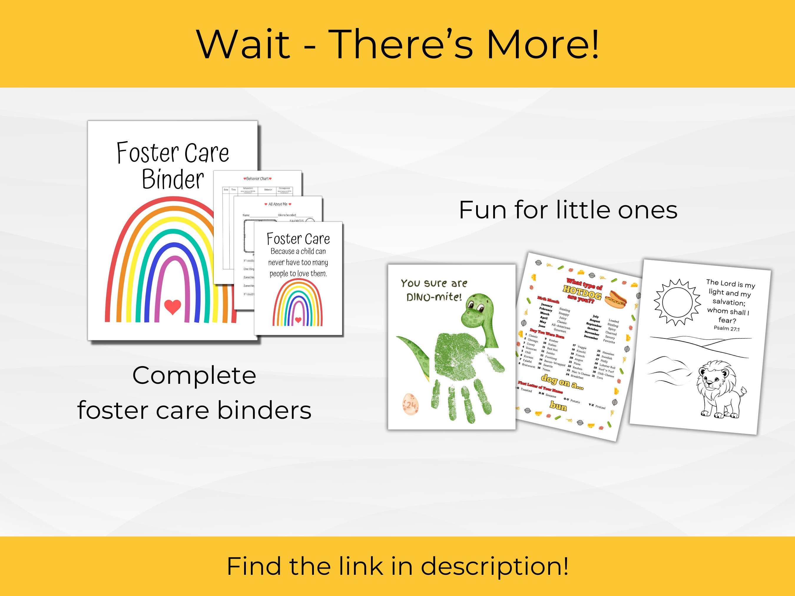 Editable Foster Care Binder Child Details Bundle | Be the Village | Pre ...