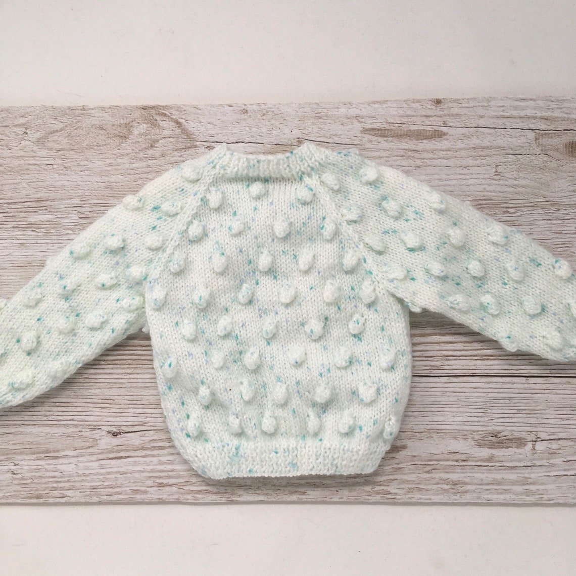 Hand Knitted Baby Popcorn / Bobble Sweater 0-3 Months - Etsy