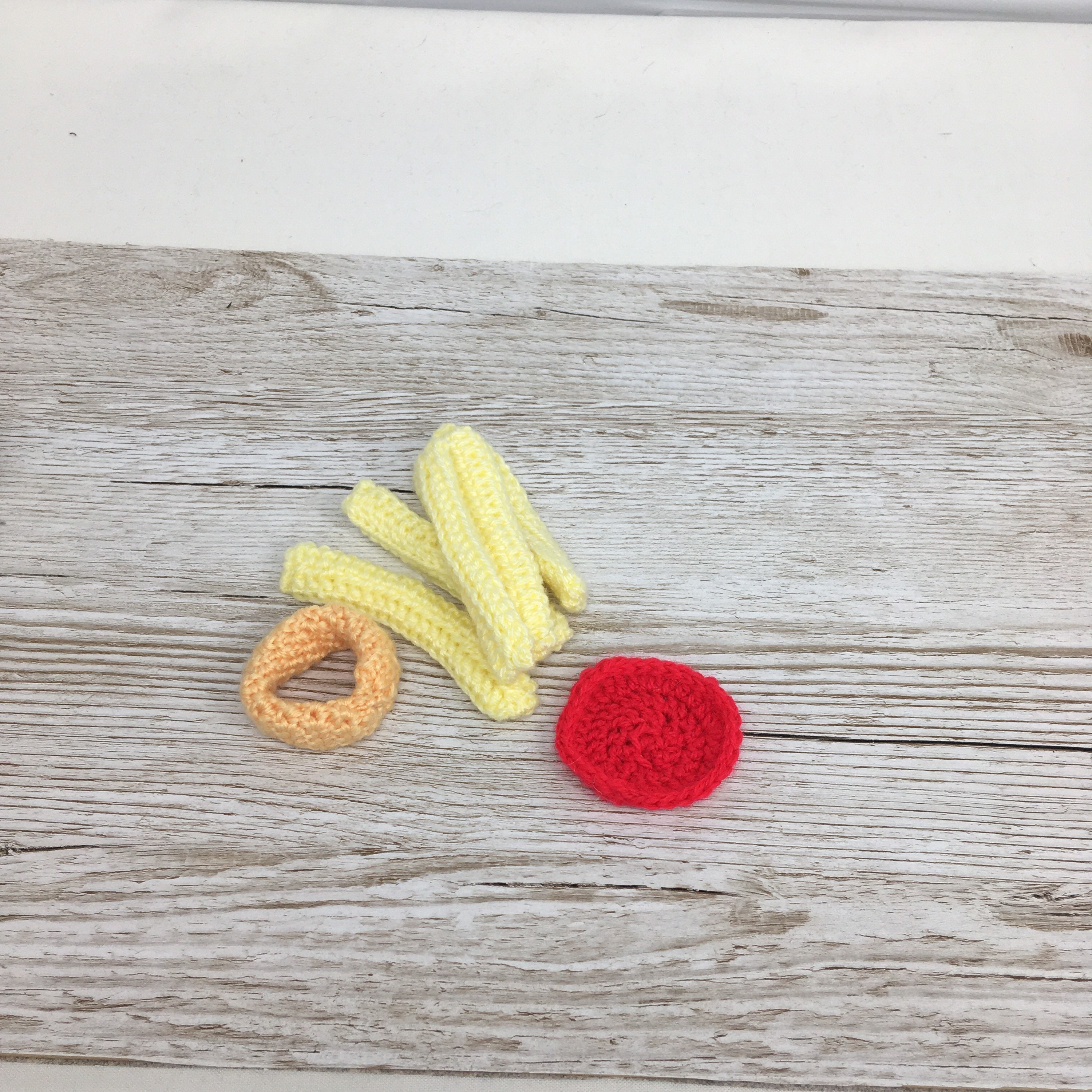 Toys Pretend Play Toys & Games Play food burger & fries hand crocheted ...