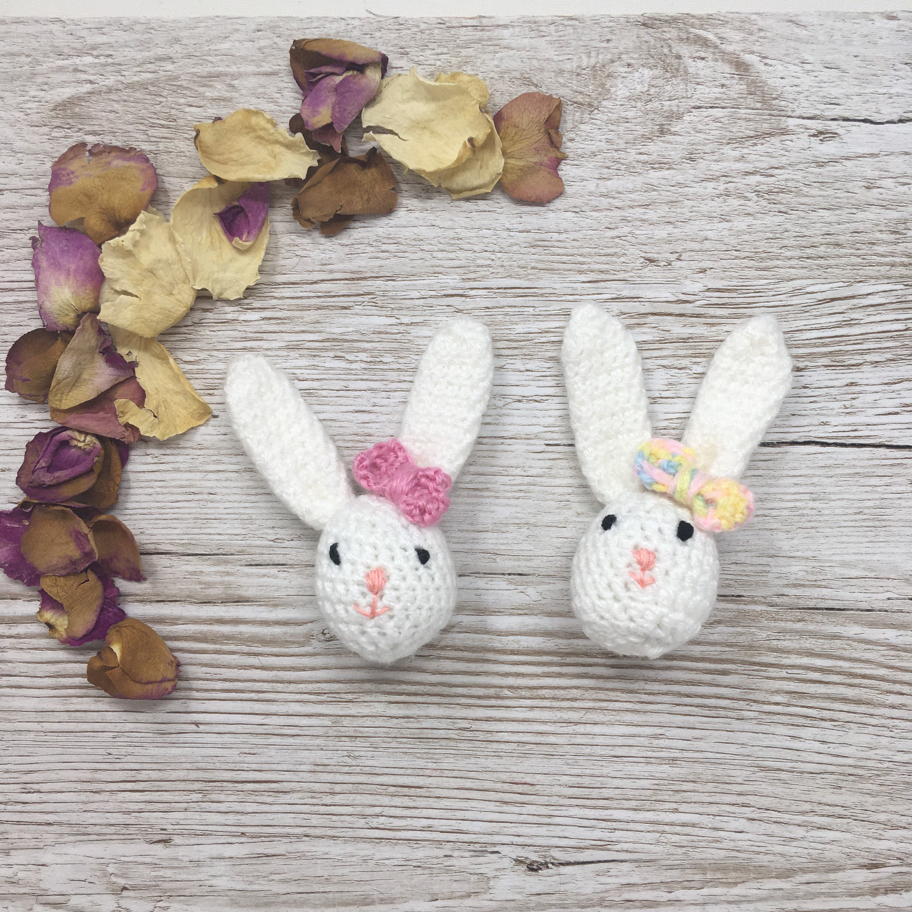 Rabbit brooch hand crocheted bunny animal pin Animal gift | Etsy