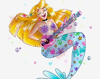 Hippie mermaid | Etsy