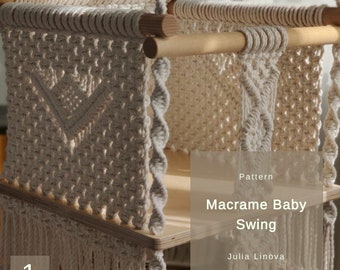 PATTERN Macrame Baby Swing DIY Instant Download Step by Step ...