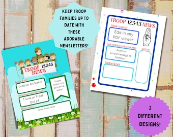 Girl Scout Troop Newsletter - Etsy