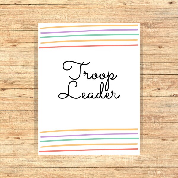 Girl Scout Leader Binder - Etsy