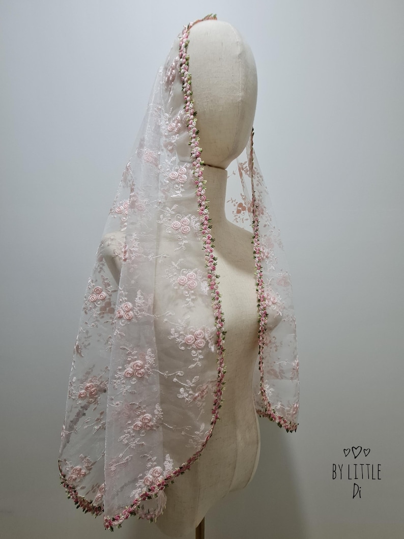 St. Perpetua Shawl Style Traditional Mantilla Chapel Veil for Latin ...