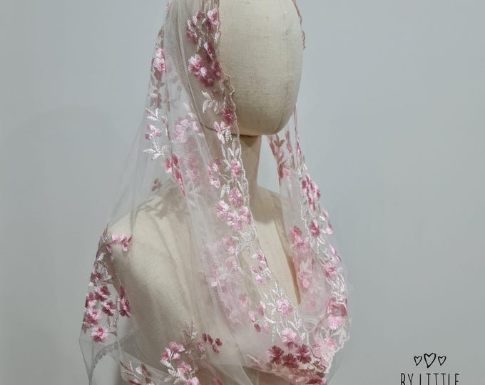 St. Catherine of Siena Infinity Veil | Mantilla Chapel Veil for Latin ...