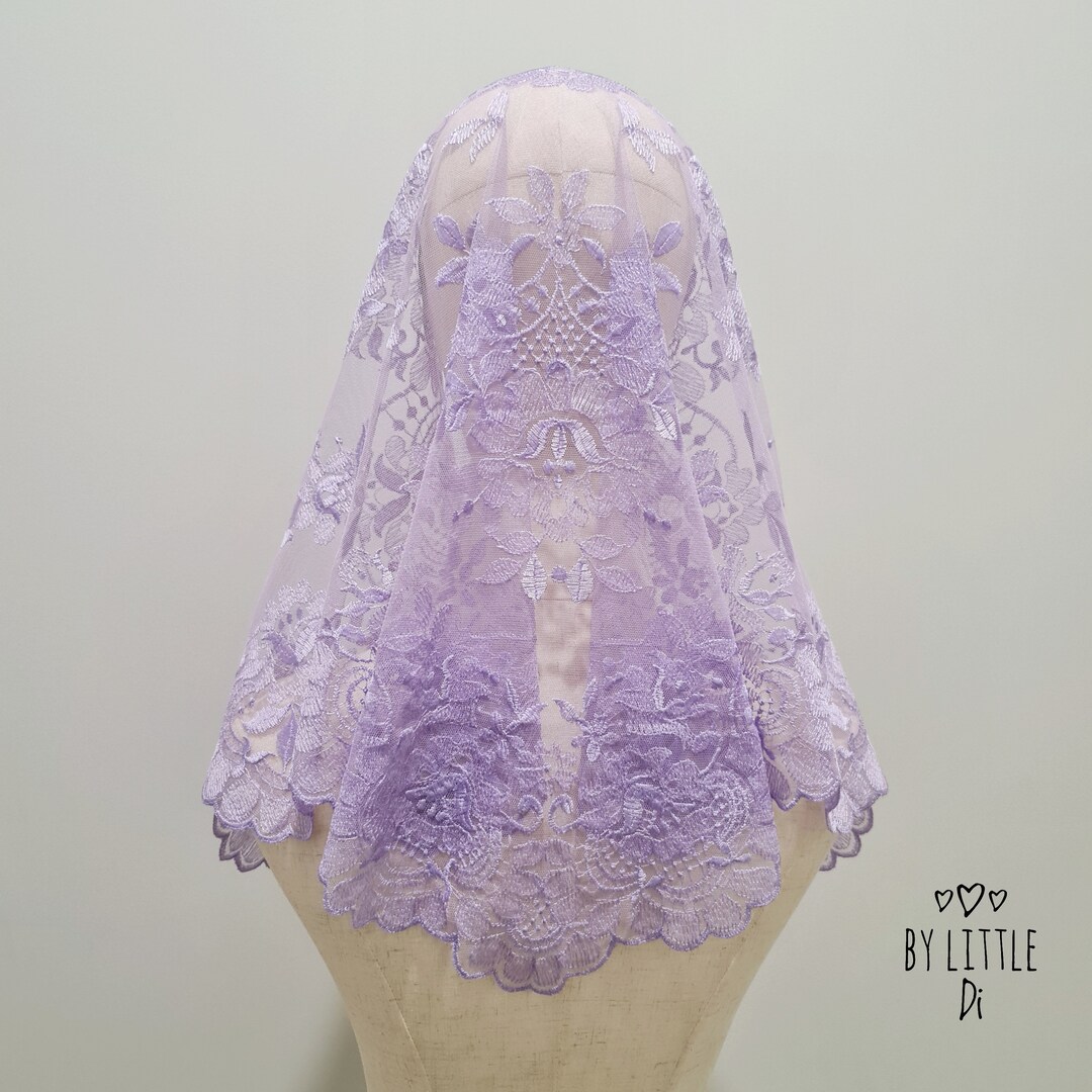 Traditional Mantilla Chapel Veil for Latin Mass | Catholic Mass Veil ...