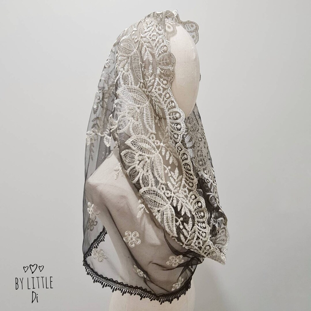 READY TO SHIP - Mantilla Chapel Veil for Latin Mass | Catholic Mass ...