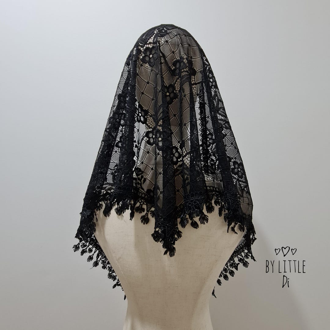 Traditional Mantilla Chapel Veil for Latin Mass | Catholic Mass Veil ...