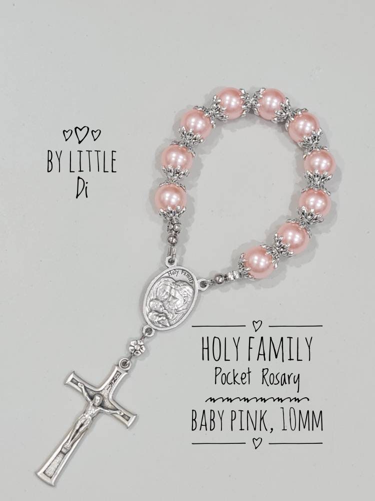 Holy Family Mini Rosaries, Small Rosaries, Baptism Favors, Wedding ...