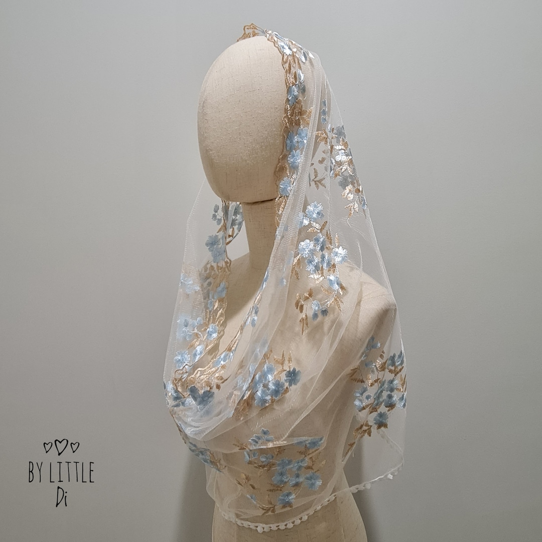 St. Catherine of Siena Infinity Veil | Mantilla Chapel Veil for Latin ...