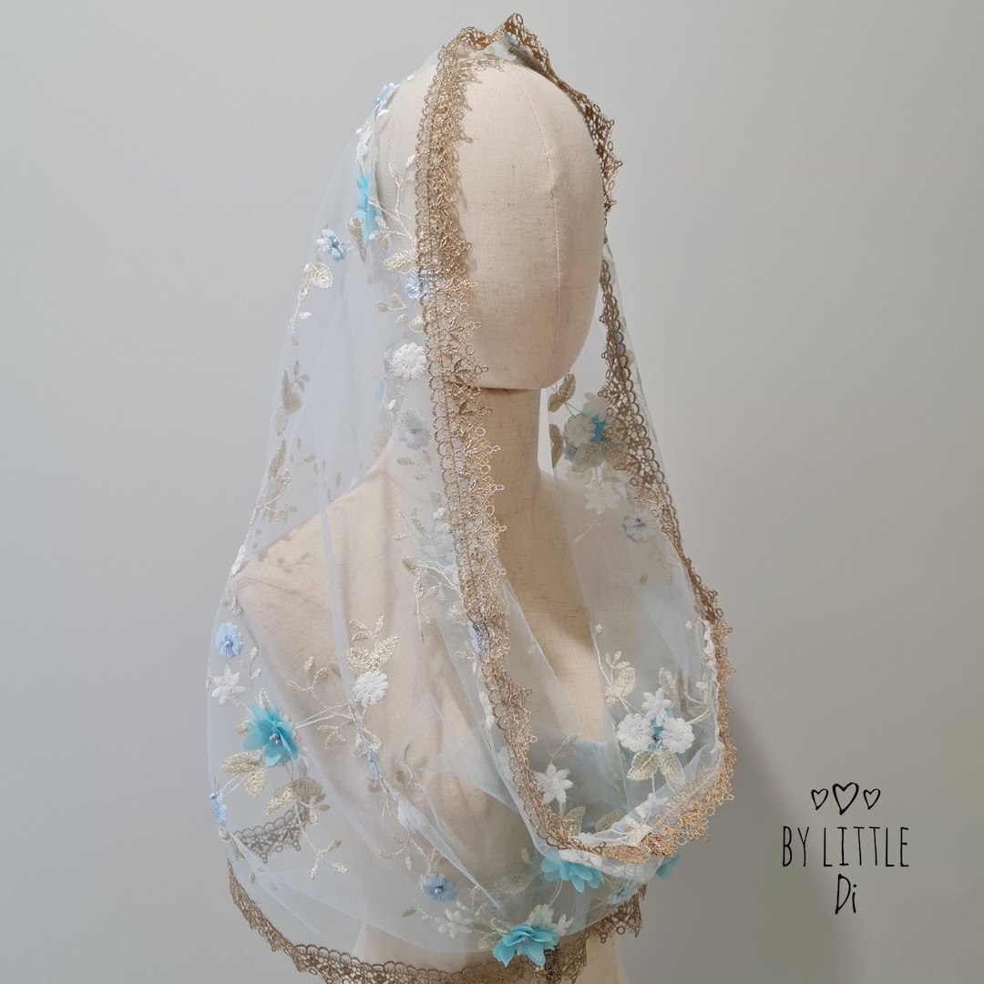 Immaculate Conception Infinity Veil for Catholic Mass, Latin Mass Veil ...