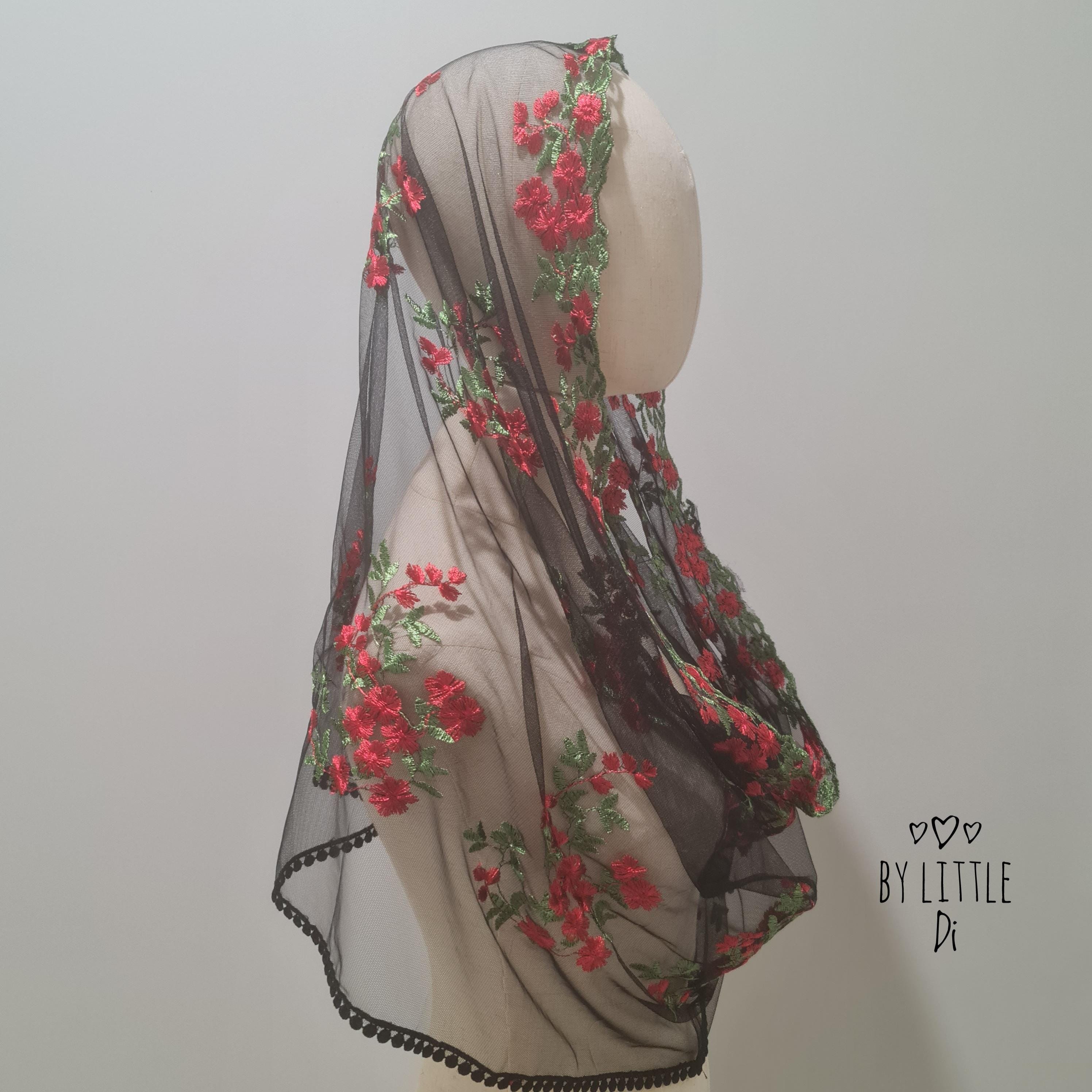 St. Catherine of Siena Infinity Veil | Mantilla Chapel Veil for Latin ...