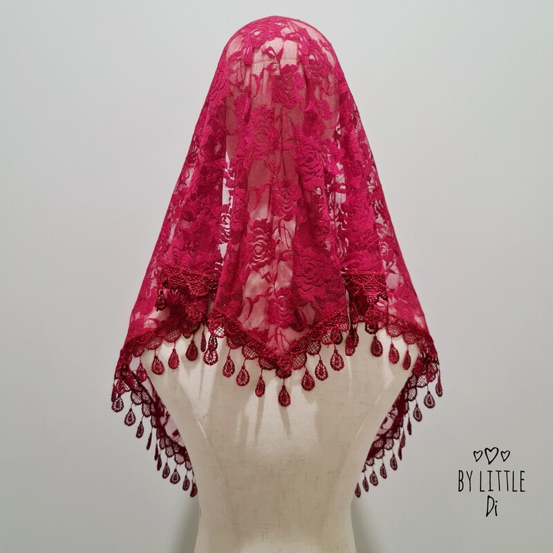 Red Veil - Etsy