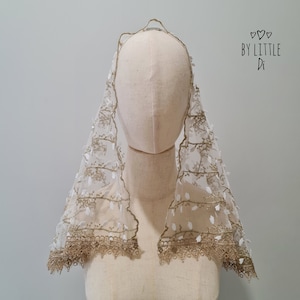Queen of Angels Latin Mass Veil for Girls | First Holy Communion Veil ...