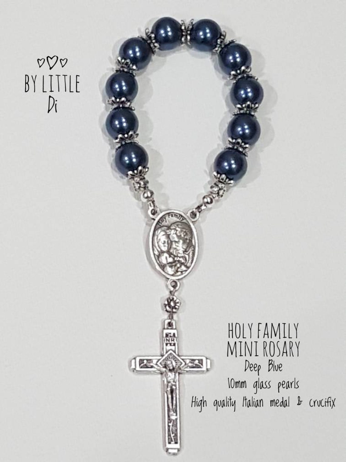 Holy Family Mini Rosaries Small Rosaries Baptism Favors | Etsy