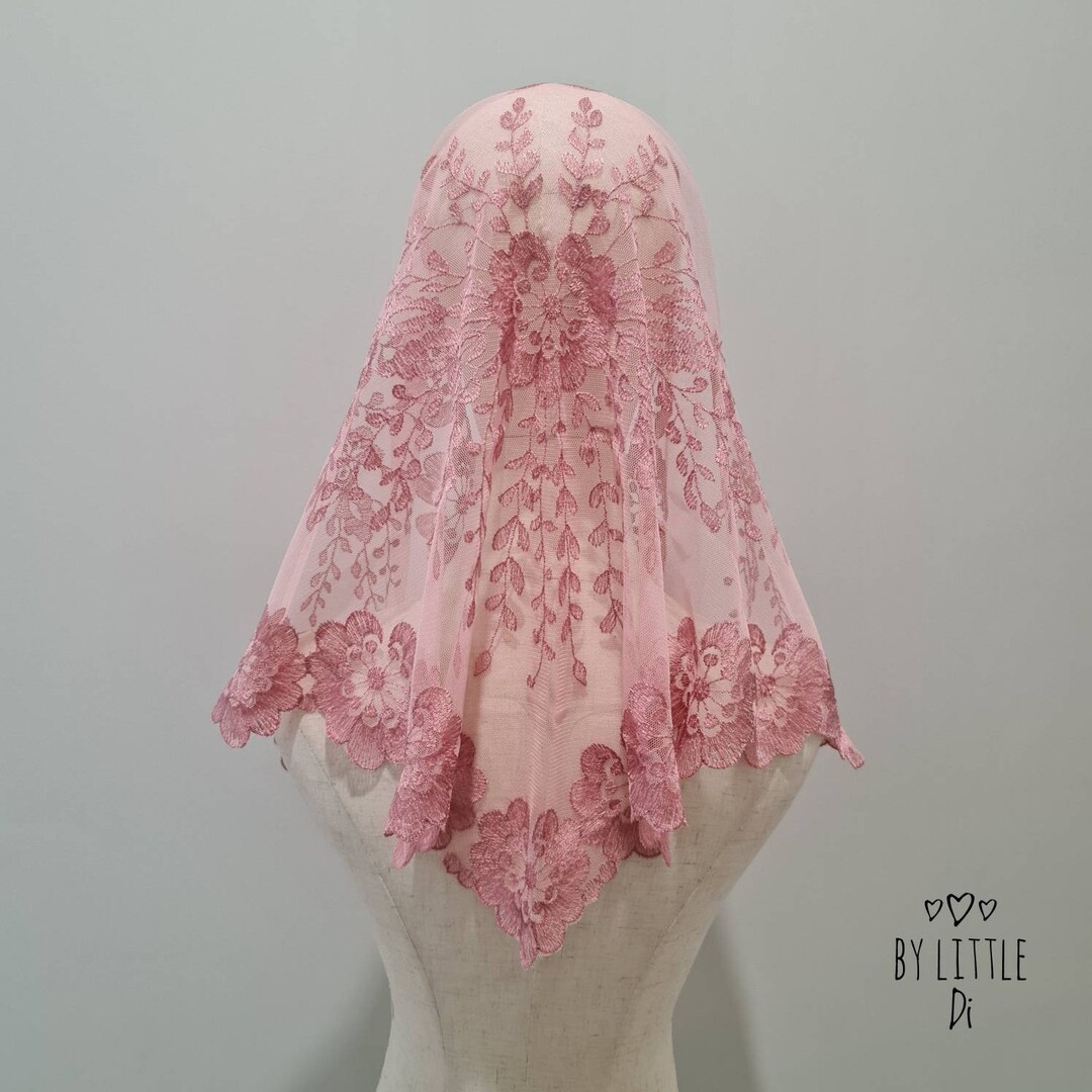 READY TO SHIP St. Mary Magdalene Mantilla Chapel Veil for Latin Mass ...