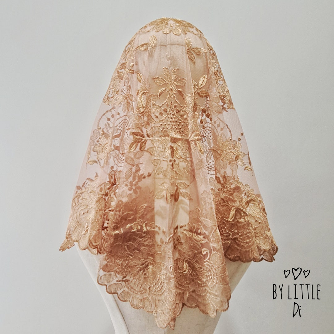 READY TO SHIP St. Mary Magdalene Mantilla Chapel Veil for Latin Mass ...